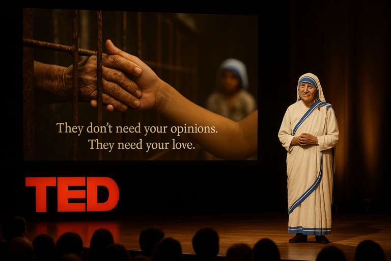 Mother Teresa TED Talk: Love Anyway in a Broken World - Imaginary Talks