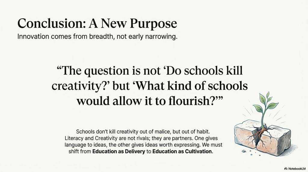Do Schools Kill Creativity? A Deep Education Debate